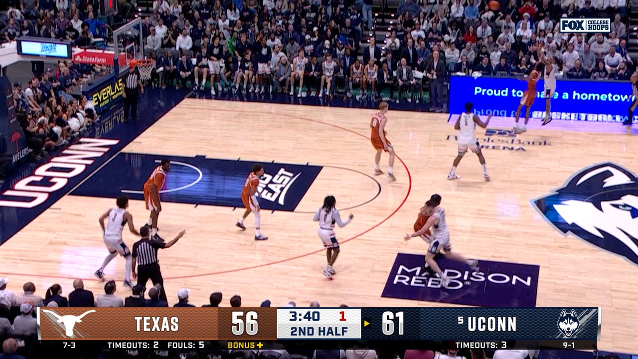 Solo Ball de UConn drena el triple del logo para vencer el reloj de ...