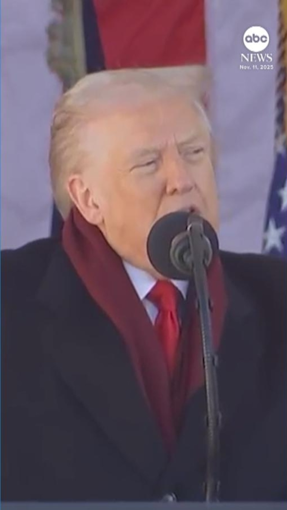 Video Trump honra a los veteranos en el Cementerio Nacional de ...
